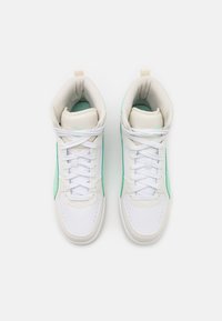 Puma REBOUND - Zapatillas altas - white/minty burst/vapor gray/blanco ...