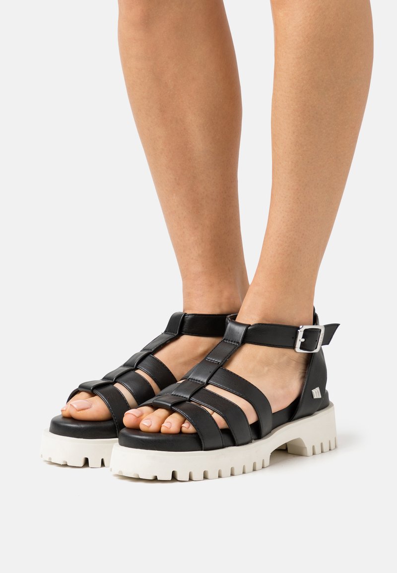 mtng LENOX - Platform sandals - guanshun black/black - Zalando.ie