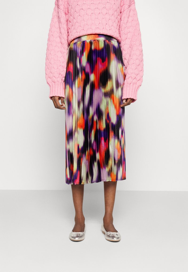 YAS YASRADIENT PLISSE SKIRT - A-line skirt - radient print/multi ...