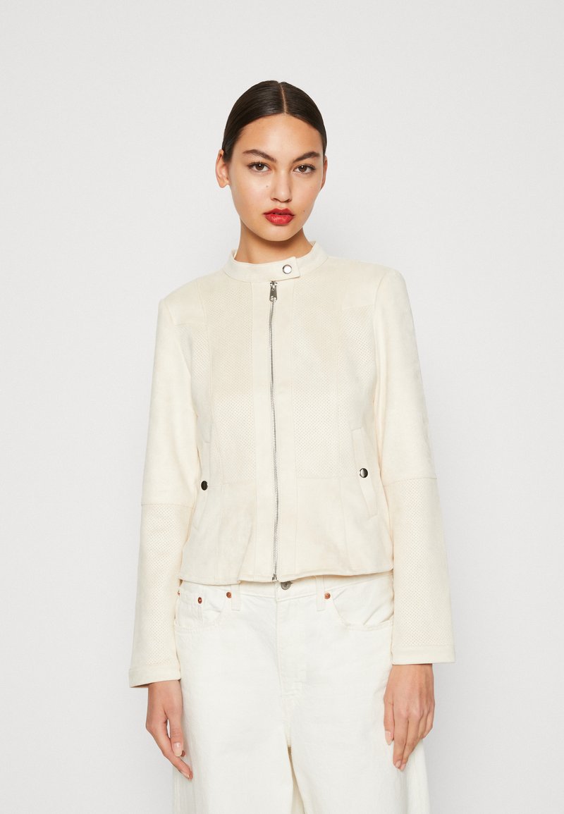 Vero Moda VMJOSE LUCIA JACKET - Faux leather jacket - birch/off-white ...