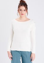 Cache Cache MIT KNÖPFEN - Jersey de punto - ecru/crema - Zalando.es