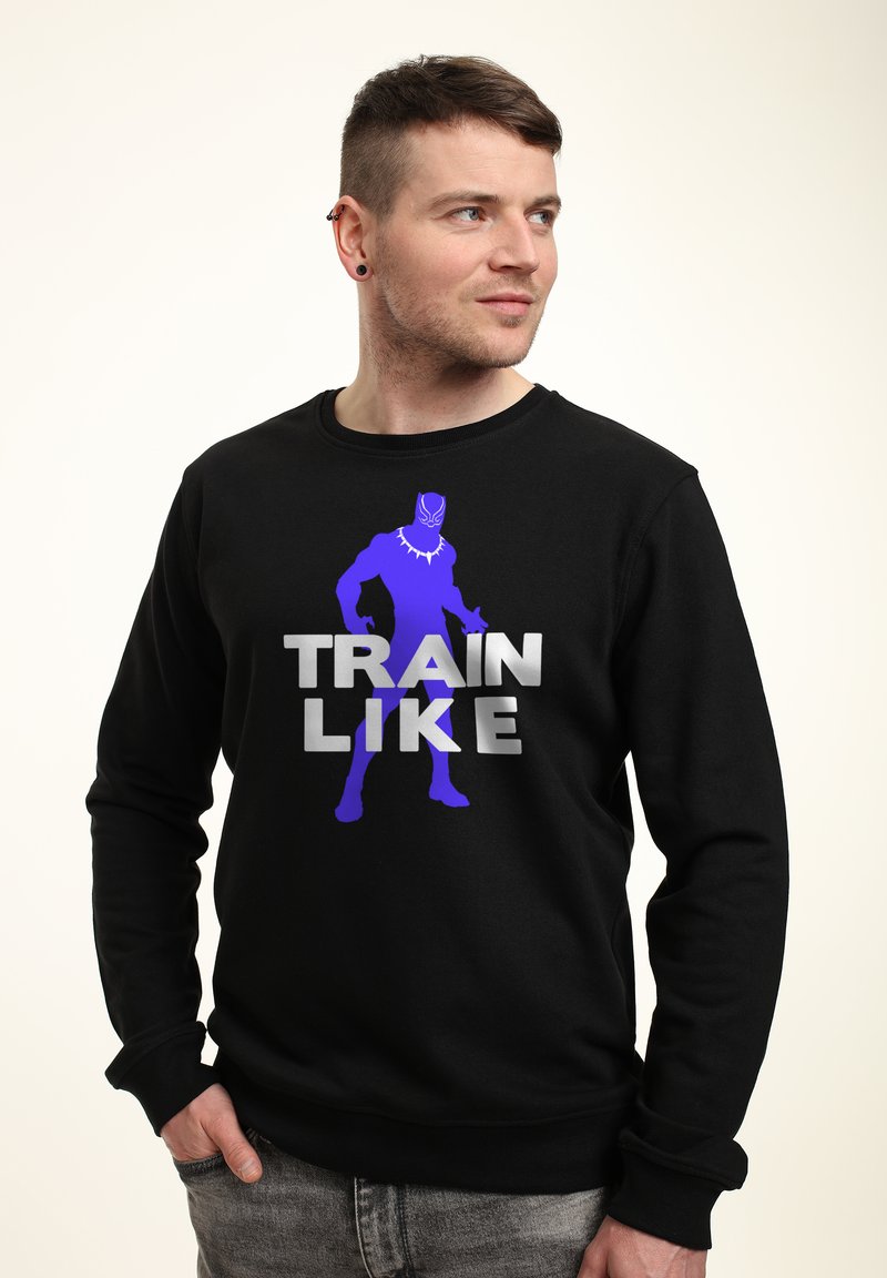 Henry Tiger BUILT LIKE BLACK PANTHER SILHOUETTE - Sweatshirt - black ...