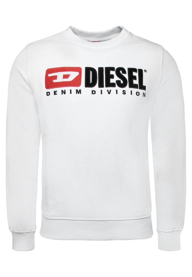 Diesel S-GINN-DIV - Felpa - bright white a gead/bianco - Zalando.it
