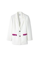 Twist REGULAR FIT SLOGAN PATTERN - Blazer - white/weiß - Zalando.at