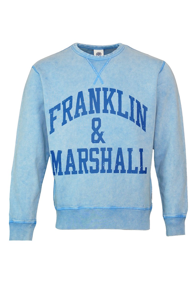 Franklin & Marshall ACID WASH BRUSHED - Sweatshirt - blau - Zalando.de