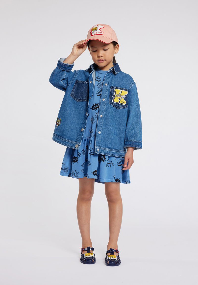 KENZO kids SHORT SLEEVED - Robe en jersey - blue/bleu - ZALANDO.FR