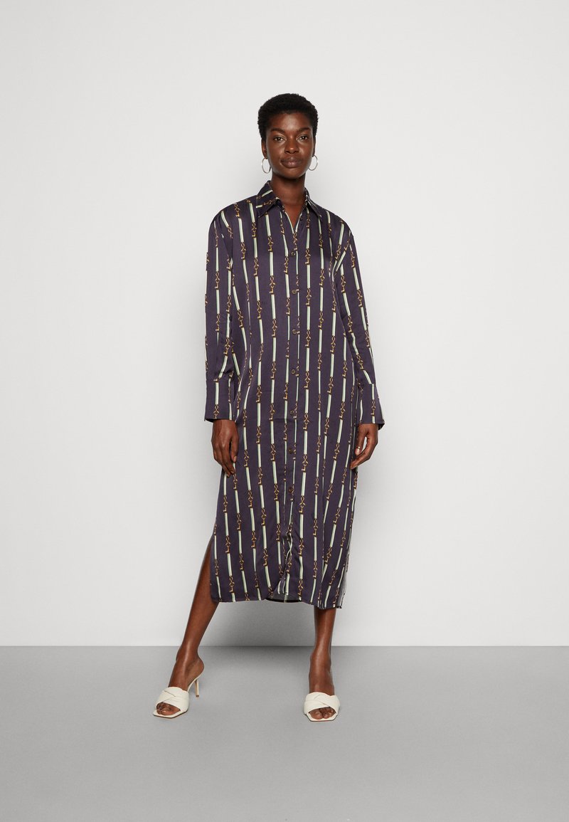 GANT AMERICAN LUXE DRESS - Blusenkleid - evening blue/dunkelblau ...