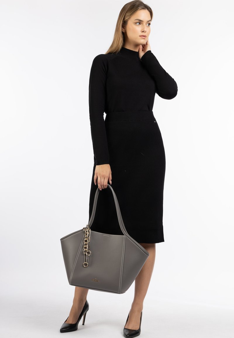 DreiMaster DREIMASTER KLASSIK SHOPPER BARADELLO - Borsa a mano - grau ...