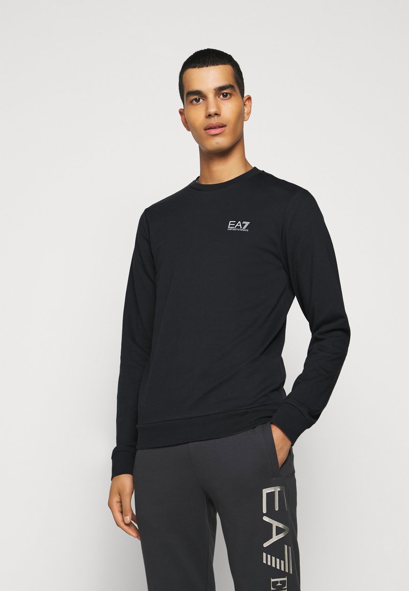 EA7 Emporio Armani Sweatshirt - night blue/silver/dunkelblau - Zalando.ch
