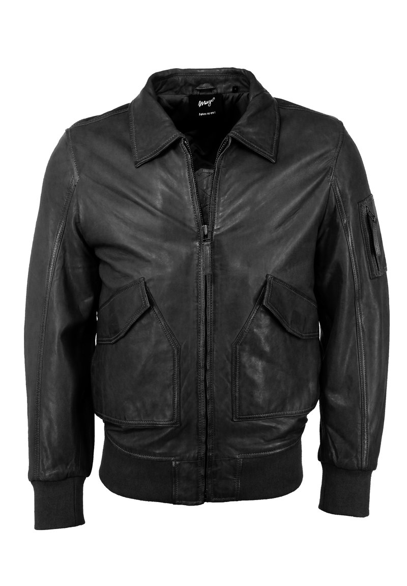 Maze Leather jacket - black - Zalando
