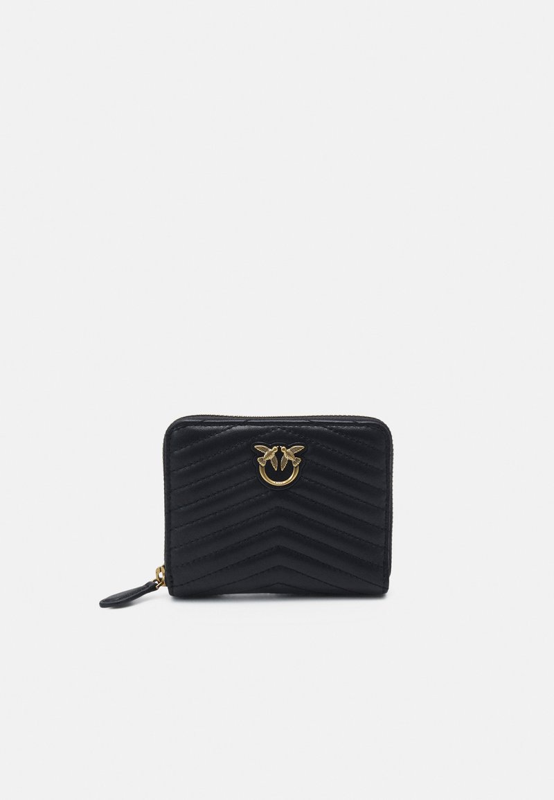 Pinko TAYLOR WALLET ZIP AROUND - Wallet - nero/antique gold/black ...