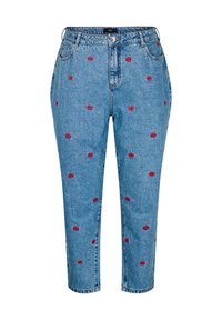 Zizzi MOM FIT - Vaqueros tapered - light blue kiss/azul claro - Zalando.es