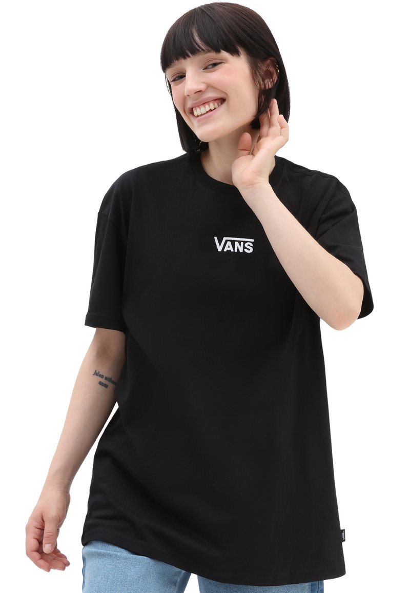 Vans FLYING OVERSIZED - T-shirt basic - black/zwart - Zalando.nl