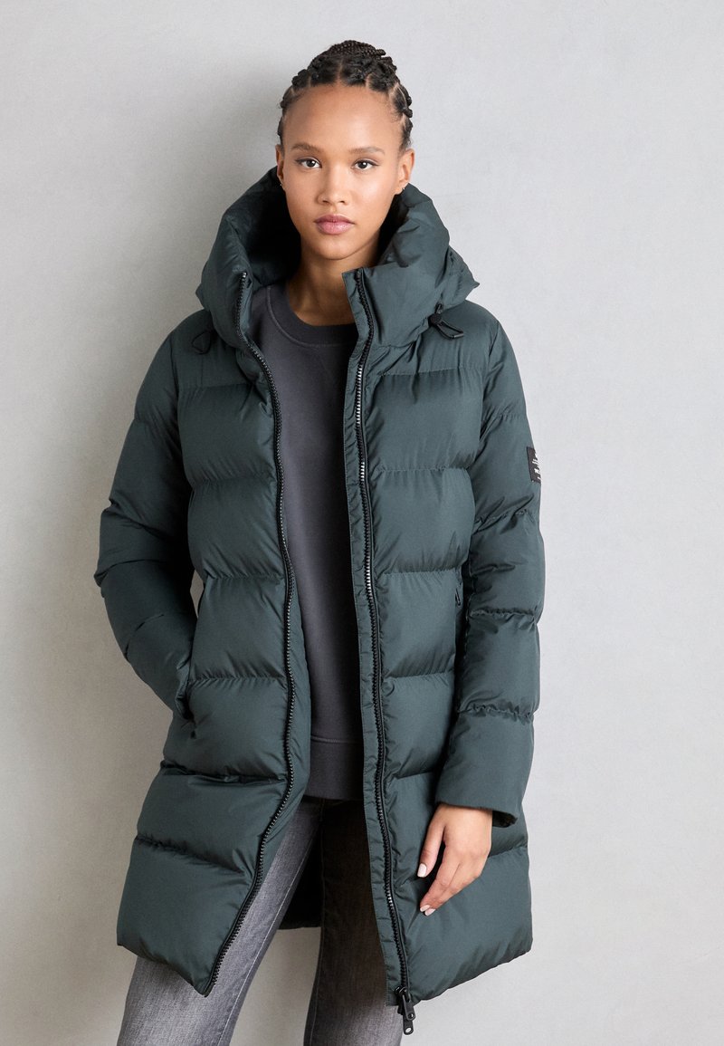 Ecoalf WOMAN - Abrigo de invierno - woodland green/negro - Zalando.es