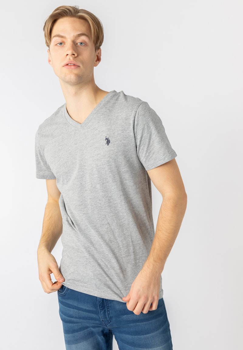 U.S. Polo Assn. CEM - Basic póló - grey melange/szürke - Zalando.hu