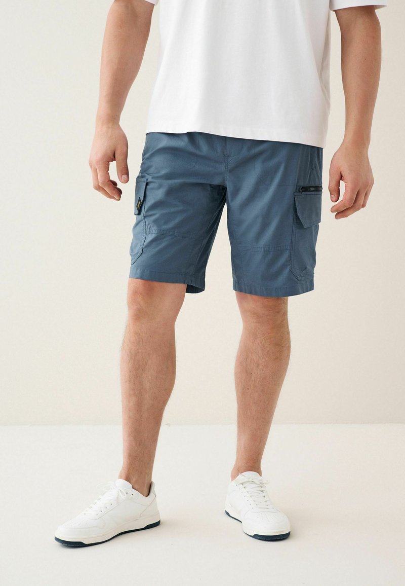 Next DRAWSTRING WAIST TECH CARGO SHORTS - Short - blue/bleu - ZALANDO.FR