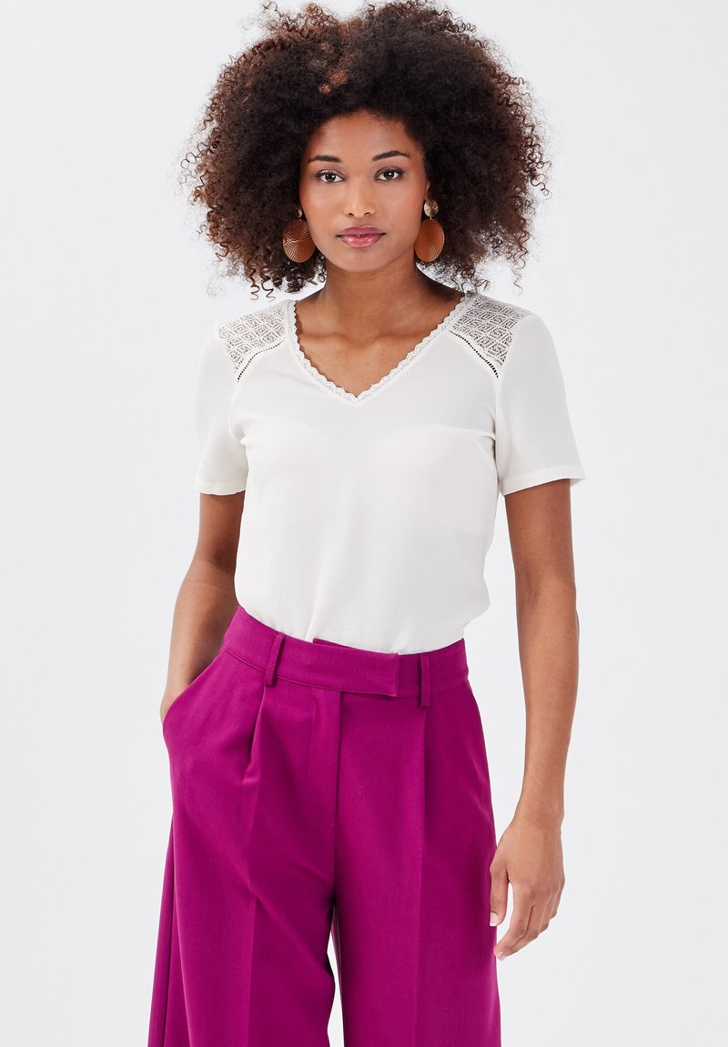 Cache Cache Camiseta estampada - ecru/crema - Zalando.es