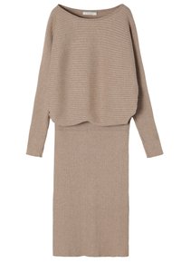 TATUUM FULINA - Stickad klänning - beige - Zalando.se