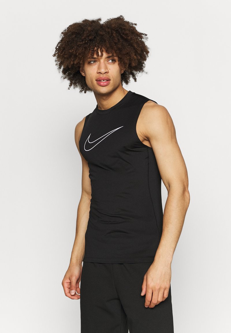 Nike Performance Top - black/white/black - Zalando.co.uk