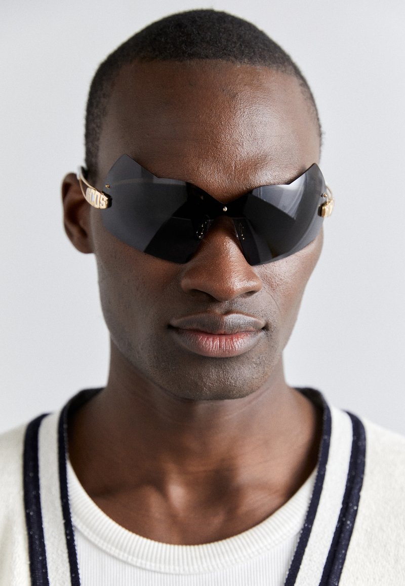 GCDS UNISEX - Solbriller - shiny deep gold-coloured/gullfarget - Zalando.no