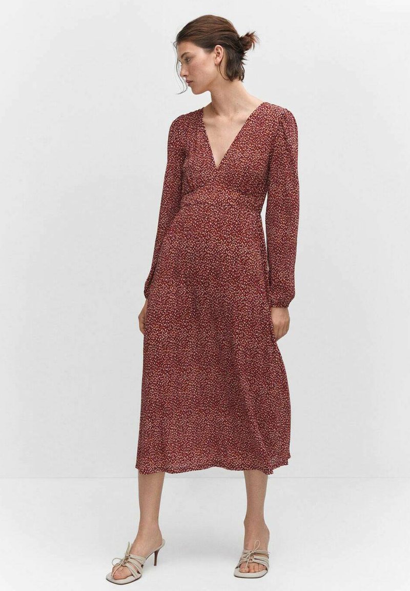 Mango MAR - Robe de jour - maroon/marron foncé - ZALANDO.FR