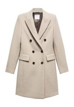 Mango DALI - Krátký kabát - gris claro pastel/písková - Zalando.cz