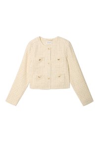 BONOBO Jeans TWEED COURTE - Blazer - jaune pastel/mottled light yellow ...
