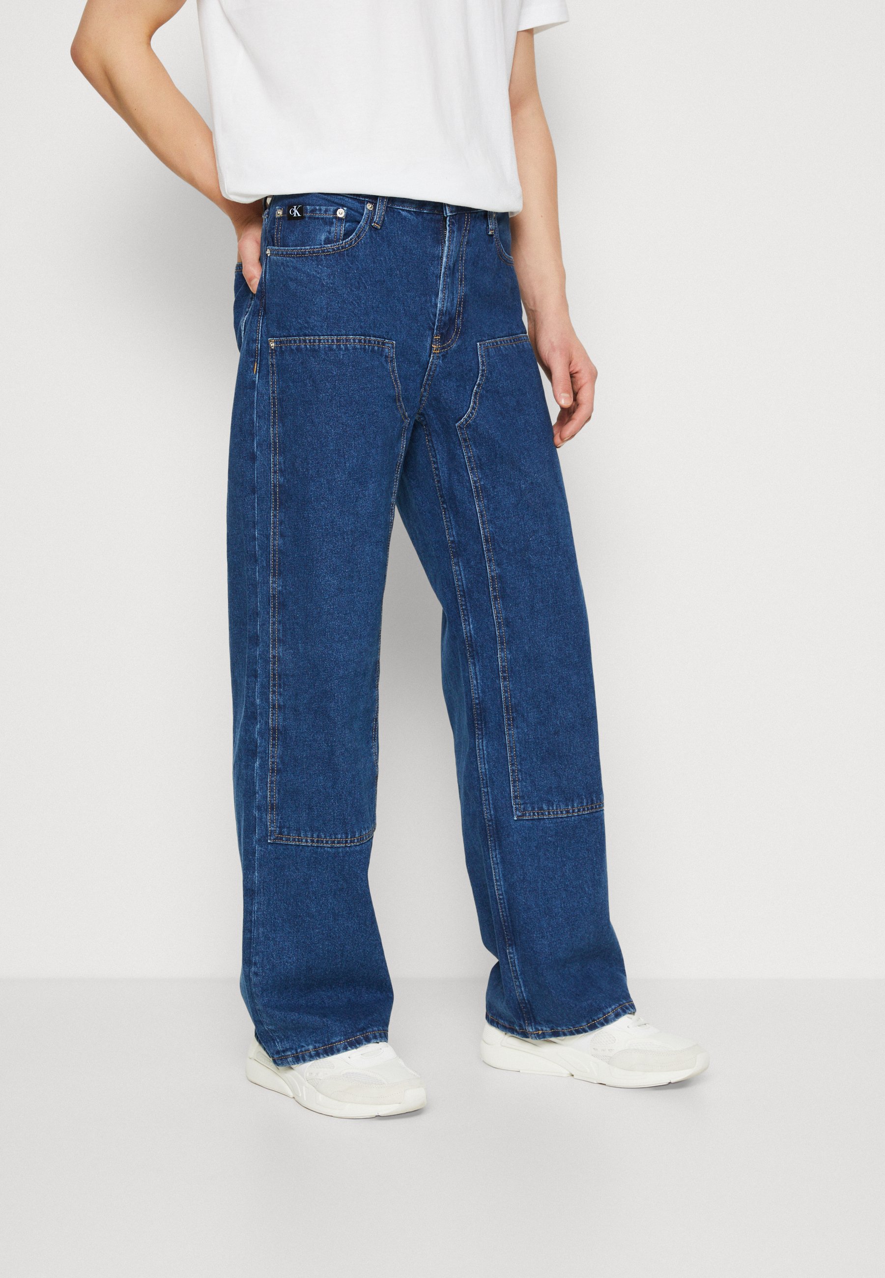 Calvin Klein Jeans 90S LOOSE Relaxed Fit Jeans Denim Dark dark blue Calvin Klein Jeans 90S LOOSE Relaxed Fit Jeans Denim Dark dark blue