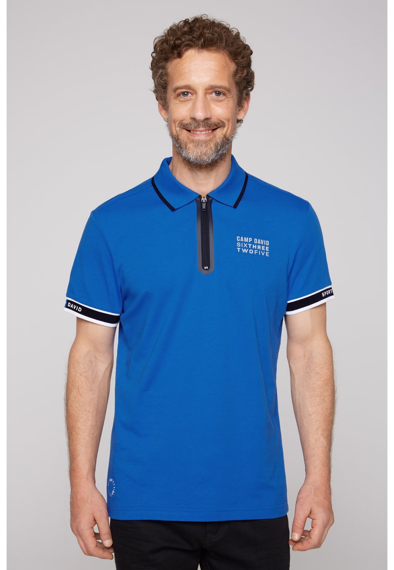 Camp David MIT ZIPPER - Polo shirt - tech blue/blue - Zalando.de