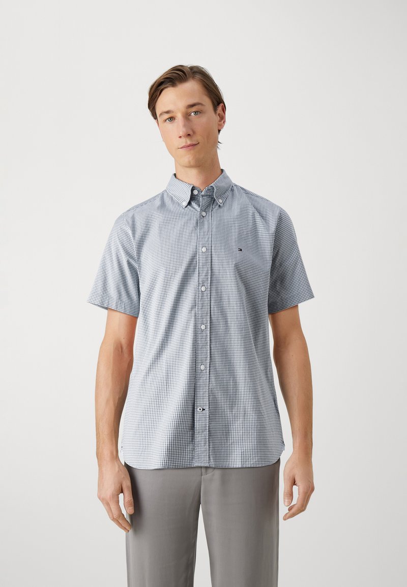 Tommy Hilfiger FLEX RF S/S - Chemise - blue coast/optic white/bleu marine - ZALANDO.FR