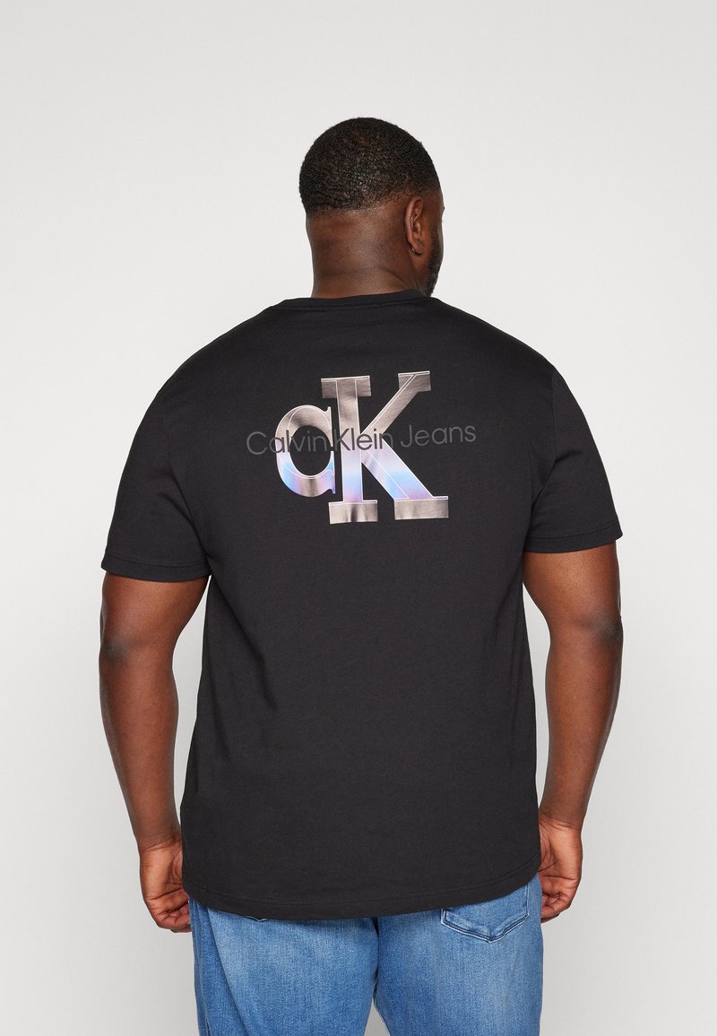 Calvin Klein Jeans Plus PLUS EUPHORIC MONOLOGO TEE - T-Shirt print - black/schwarz - Zalando.de