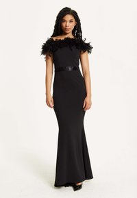 Liquorish FEATHER BARDOT - Maxi dress - black - Zalando.co.uk