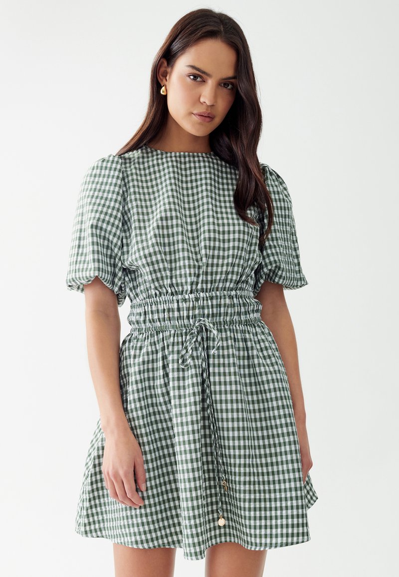 THE FATED LLOYD - Day dress - sage gingham/green - Zalando.ie