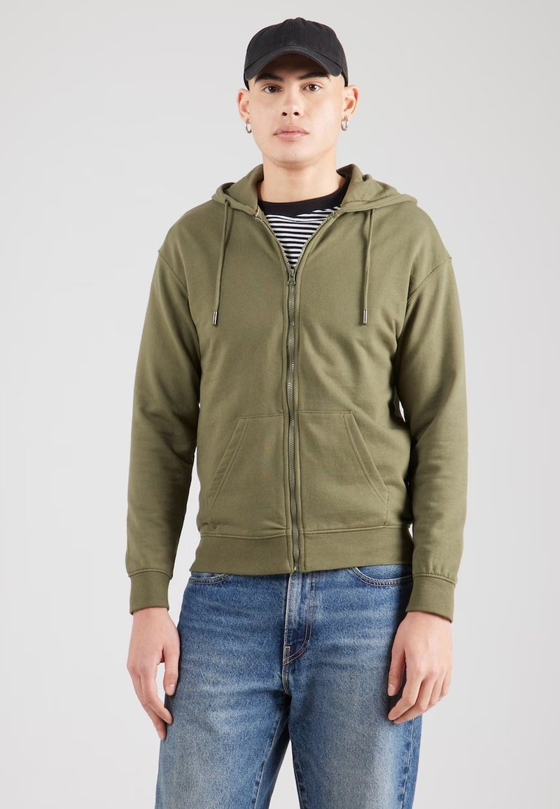Blend BRODY - Sweat zippé - olive night/vert - ZALANDO.FR