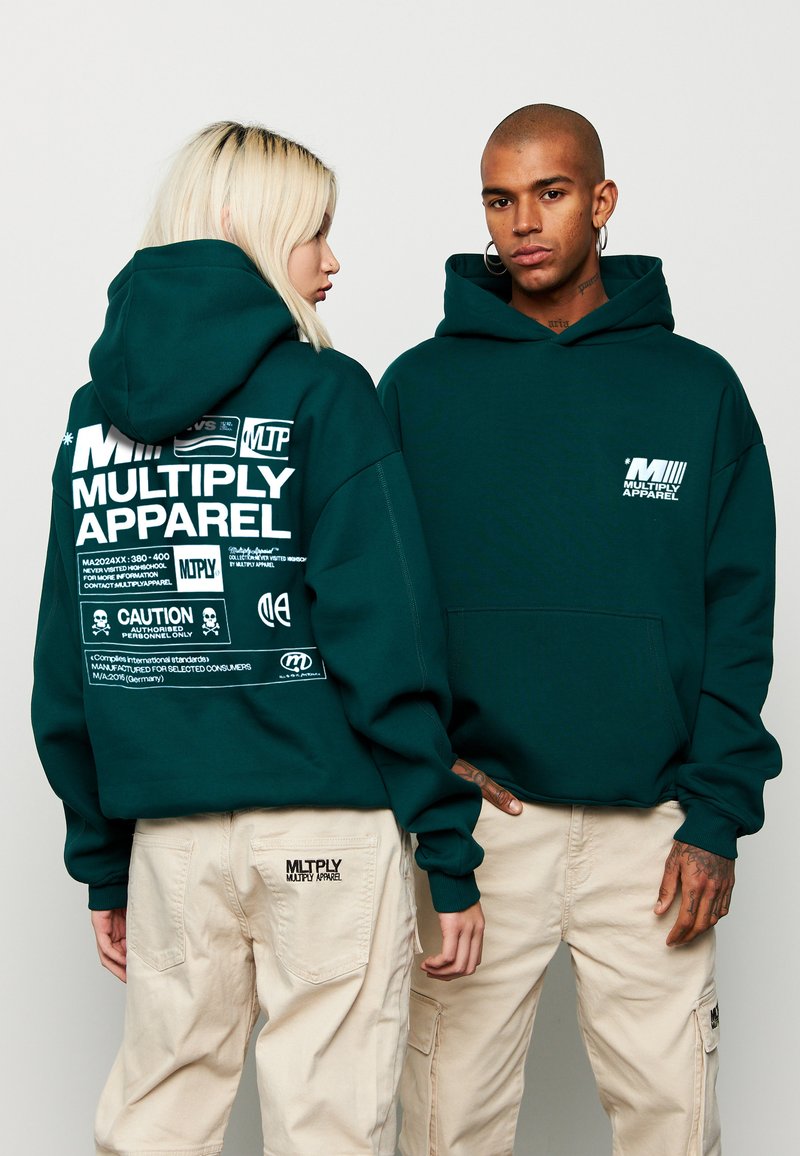 Multiply Apparel INSTRUCTIONS - Hoodie - botanical garden/donkergroen ...