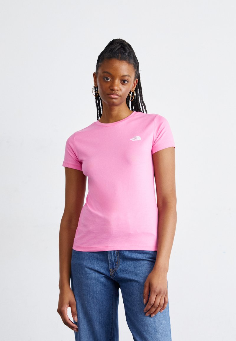 The North Face SIMPLE DOME TEE - T-Shirt print - gamma pink/pink ...