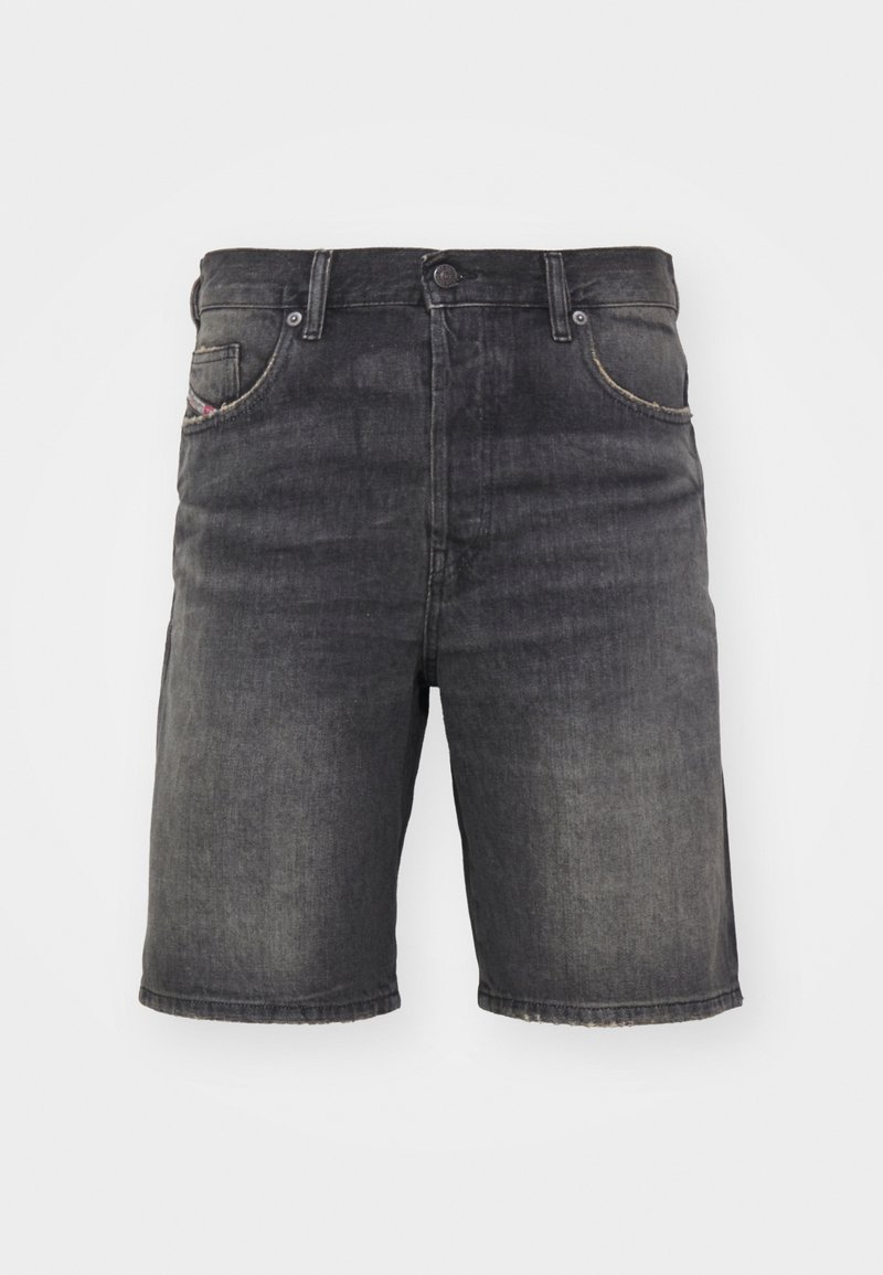 Diesel REGULAR - Denim shorts - black/black denim - Zalando.de