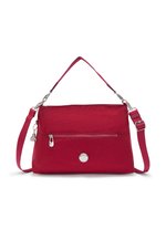 Kipling POLLIE M - Axelremsväska - red red wine/mörkröd - Zalando.se