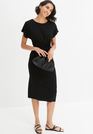 Ellos Collection BOEL - Robe en jersey - schwarz/noir - ZALANDO.FR
