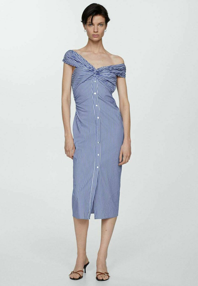 Mango Rochie tip cămașă - light blue/albastru deschis - Zalando.ro