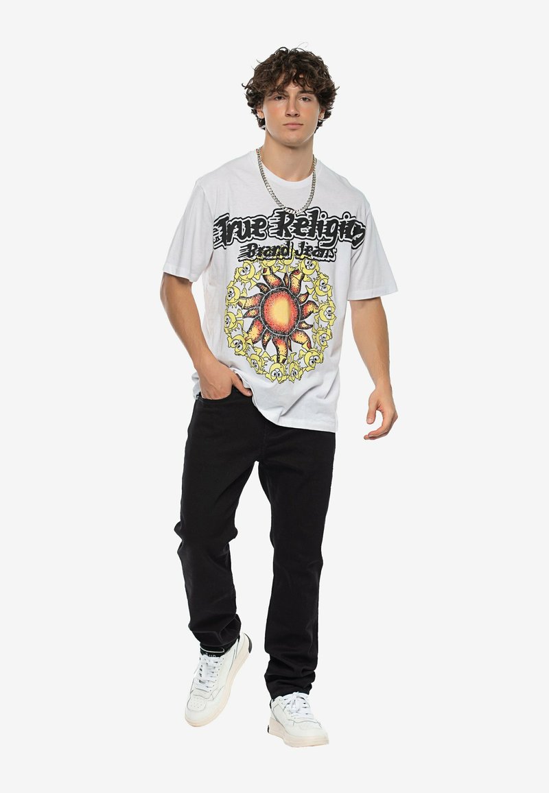 True Religion Print T-shirt - white - Zalando