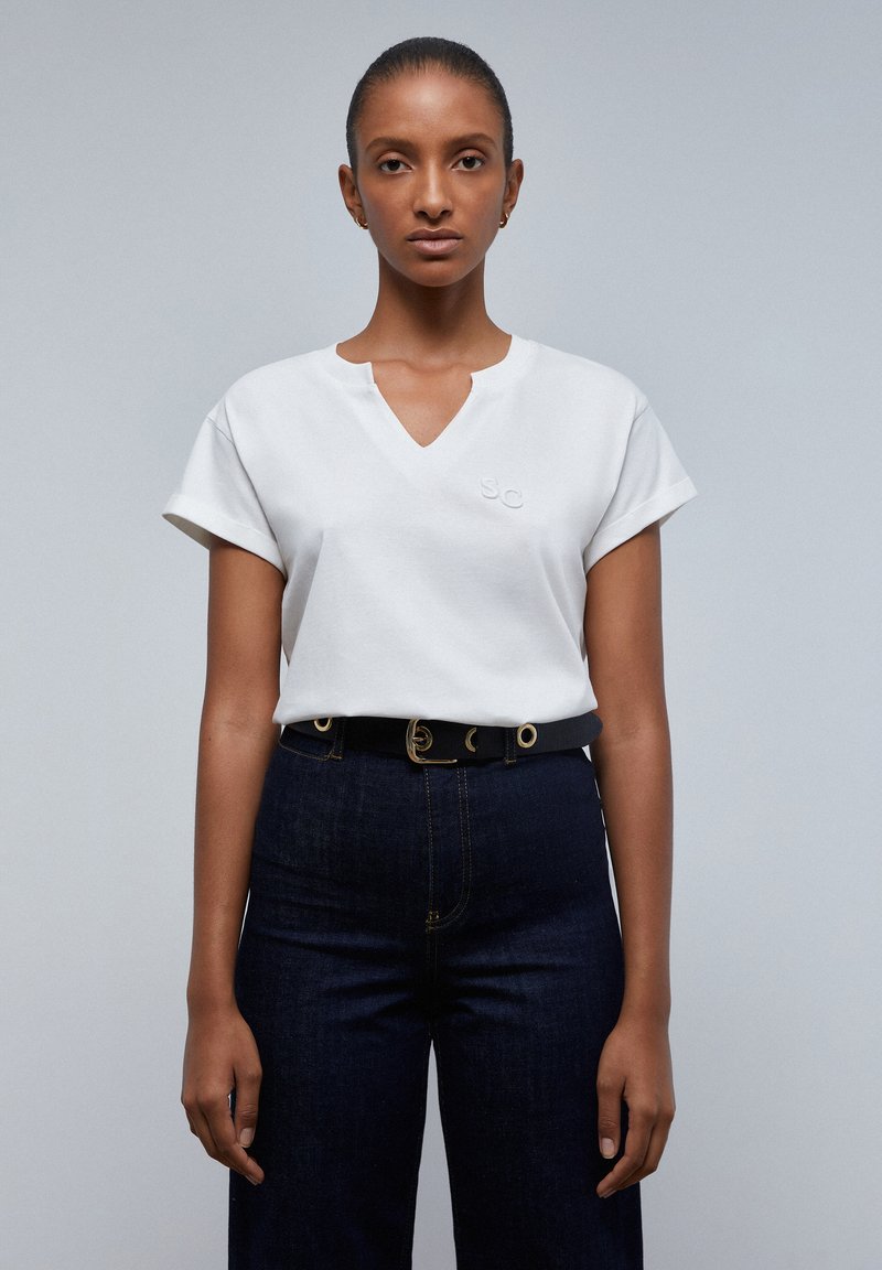 Scalpers VS LOGO TEE - T-shirt basic - off white/wit - Zalando.be