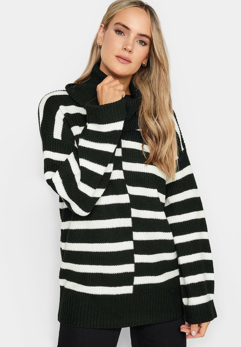 Long Tall Sally STRIPE ROLL NECK - Trui - black/zwart - Zalando.nl