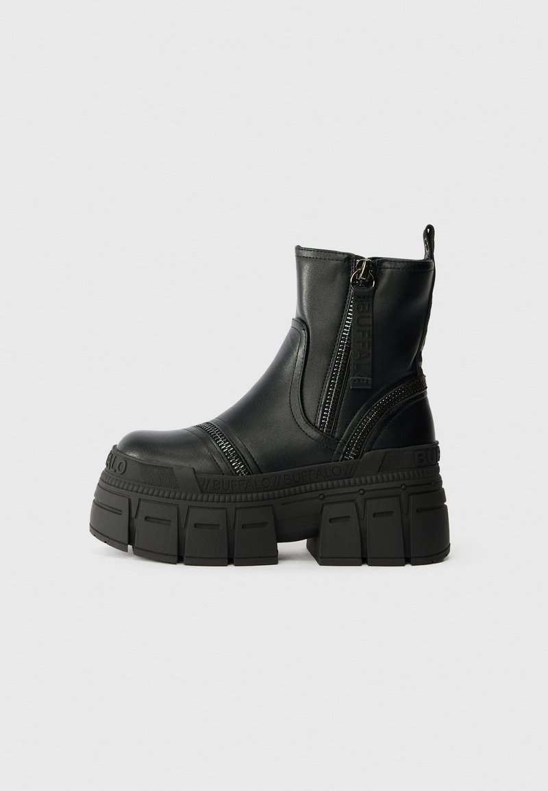 Buffalo GOSPHER - Bottines à plateau - black/noir - ZALANDO