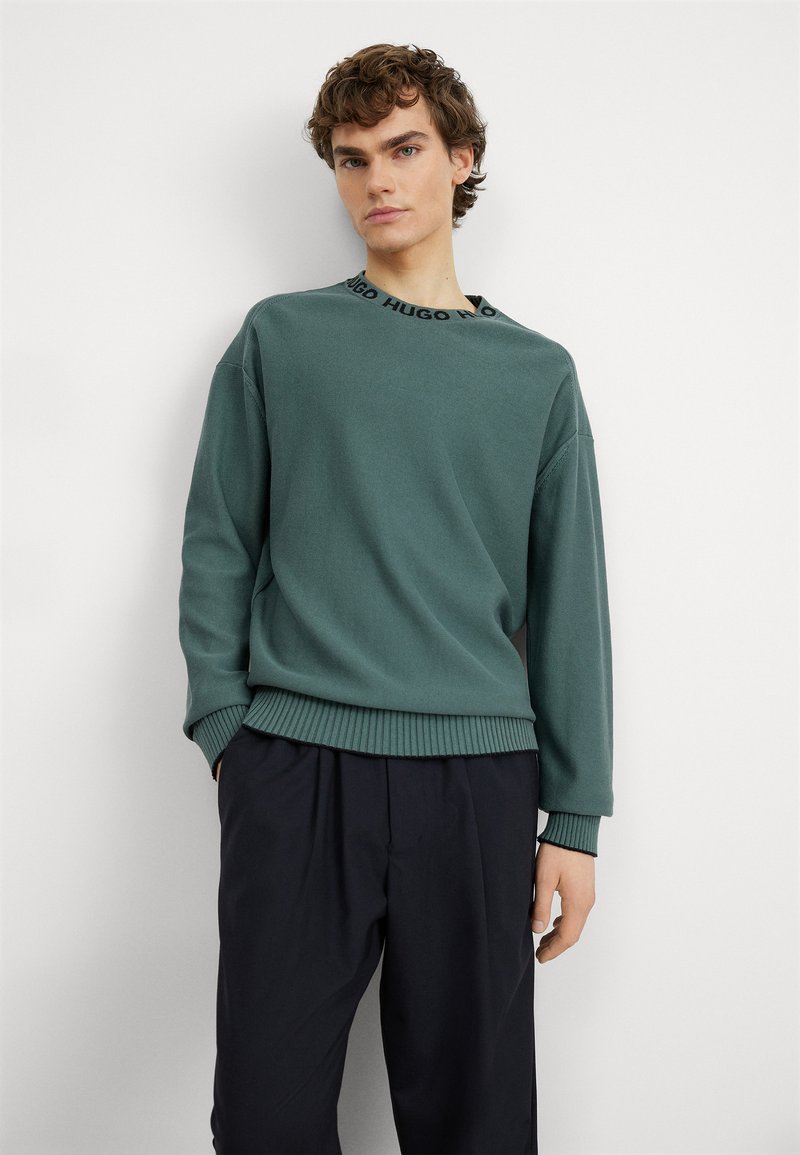 HUGO SMARLO - Pullover - dark green/vert foncé - ZALANDO.FR