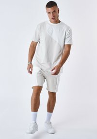 Project X Paris BICOLORE STYLE VAGUE - Pantalon de survêtement - greige ...