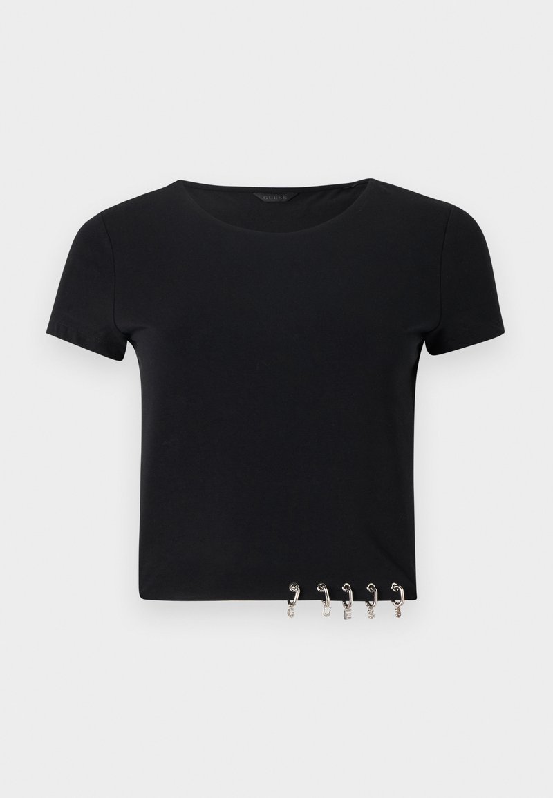 Guess ELISABETTE - T-shirt imprimé - jet black/noir - ZALANDO.FR