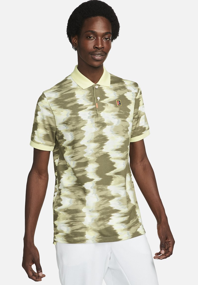 Nike Performance THE NIKE POLO DF PRNTD SLIM - Polo - medium olive ...