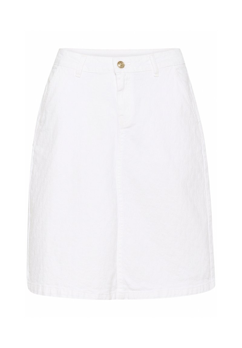 Cream CRA-line skirt - Denimnederdele - snow white/hvid - Zalando.dk