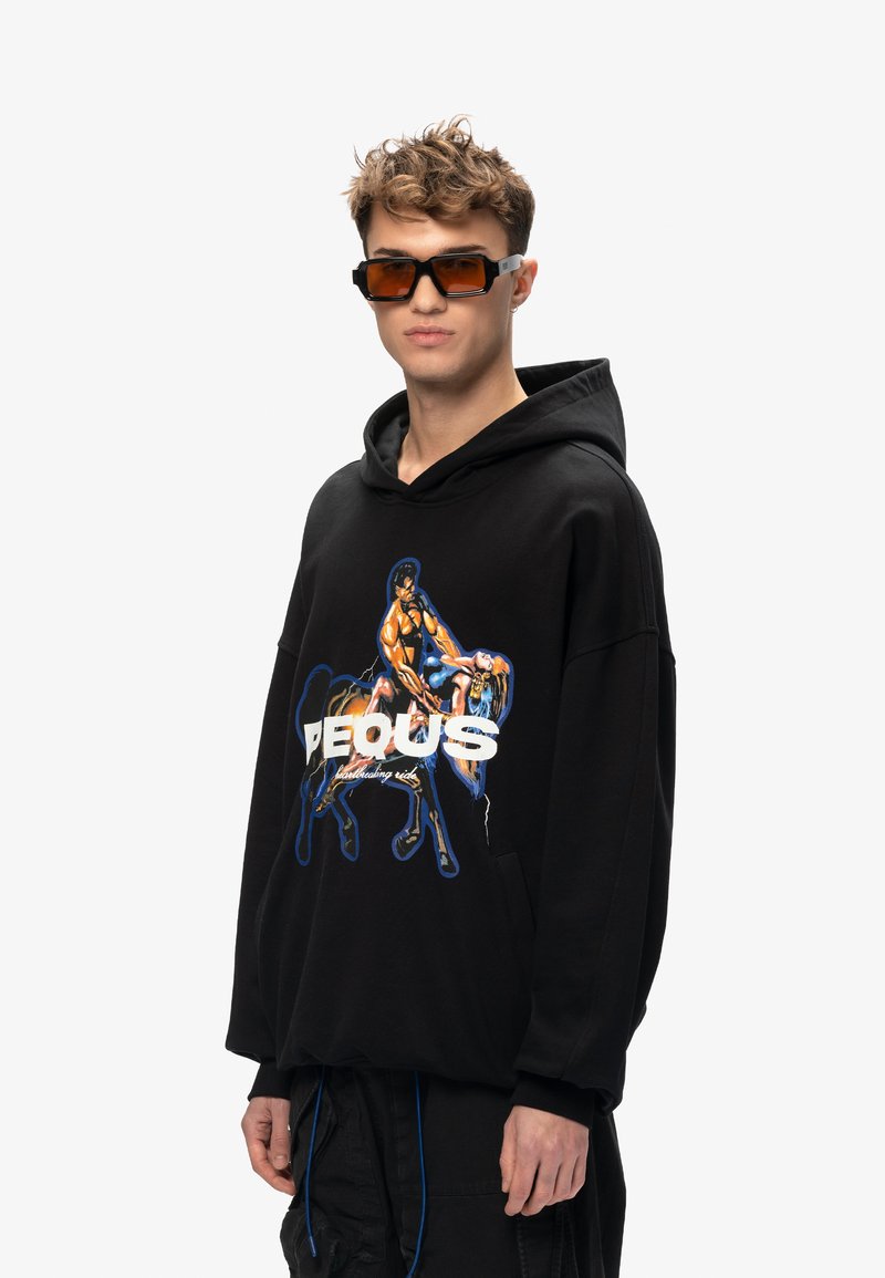 PEQUS HEARTBREAKING RIDE HOODIE UNISEX - Kapuzenpullover - black ...